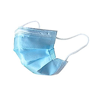 Medi-More Face Masks, Light Blue Face Mask for Men and Women, 50 Count