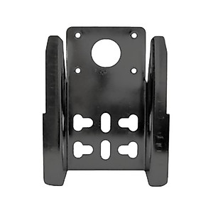 OneGrill Chrome Steel Universal Style Grill Rotisserie Mounting Bracket Set with Integrated Aluminum Heat Shield