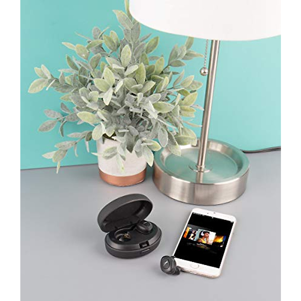 Altec Lansing MZX658 True Evo Waterproof Bluetooth Sport Earphones with Qi Wireless Charging Case