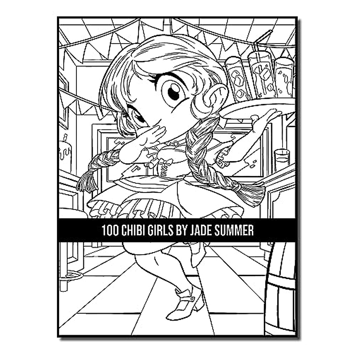 100 Chibi Girls: An Adult Coloring Book Collection with Cute Girls, Fantasy, Horror, Christmas, and More!