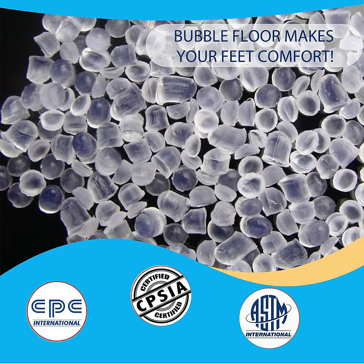 Coastrail Outdoor Inflatable Swimming Pool Full-Sized for Kids, Kiddie, Adult, 71''x 55''x 24'' Rectangular Printed Family Blow Up Pool for Outdoors, Backyard, Blue