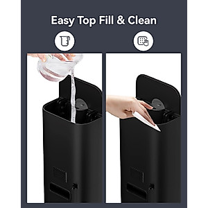 Humidifiers for Bedroom, 2.11Gal 8L Quiet Humidifiers for Large Room with Timer, 360°Nozzle, 3 Speed Ultrasonic Cool Mist Humidifier with Humidistat for Baby Home Adults Plants