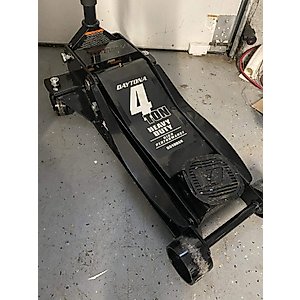 4 ton Steel Heavy Duty Floor Jack with Rapid Pump - Black