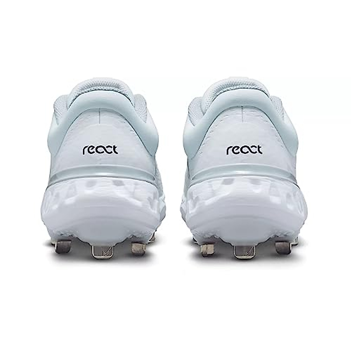 Nike Alpha Huarache Elite 4 Low FD2745-100 White-Wolf Grey-Black Men's Metal Baseball Cleats 10.5 US,White/Black