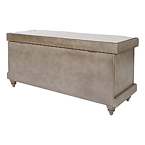 OSP Home Furnishings Dover Bench Antique Grey