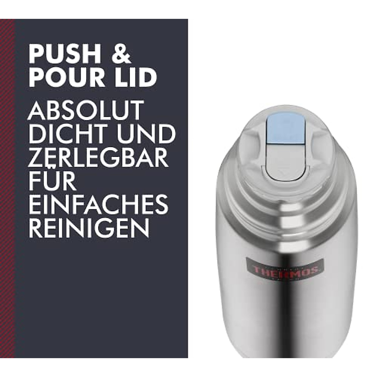 Thermos Light and Compact Flask, Stainless Steel, 350 ml