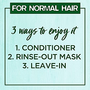 Garnier Ultimate Blends Hair Food, Aloe Vera 3-in-1 Normal Hair Mask Treatment, 390 ml