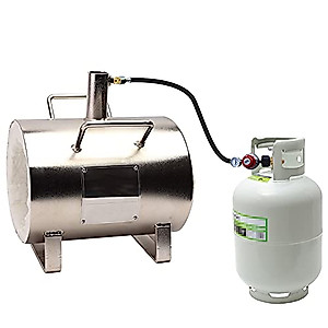 MOFLAME 4 FT 0-30 PSI High Pressure Adjustable Propane Regulator Hose with Gauge 0~60PSI Gas Flow Indicator, 3/8" Male Flare to1/4 NPT, M8x1Male Thread for Gas Burner, Turkey Fryer, Forge Burner