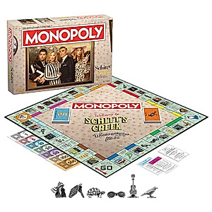 Monopoly Schitt's Creek | Game Tokens Include Bebe Crow, Patrick's Guitar, Rosebud Motel Key & More | Officially Licensed and Collectible Monopoly Game Based on Award Winning Series Schitt's Creek