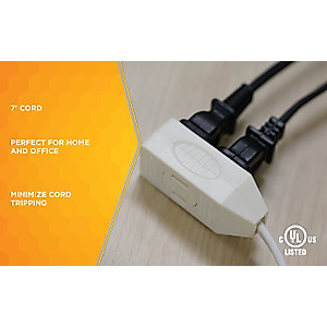 ALPHA BIDET JX2 Elongated Toilet Seat Bundle with SlimLine 2236 7-Foot Extension Cord, White