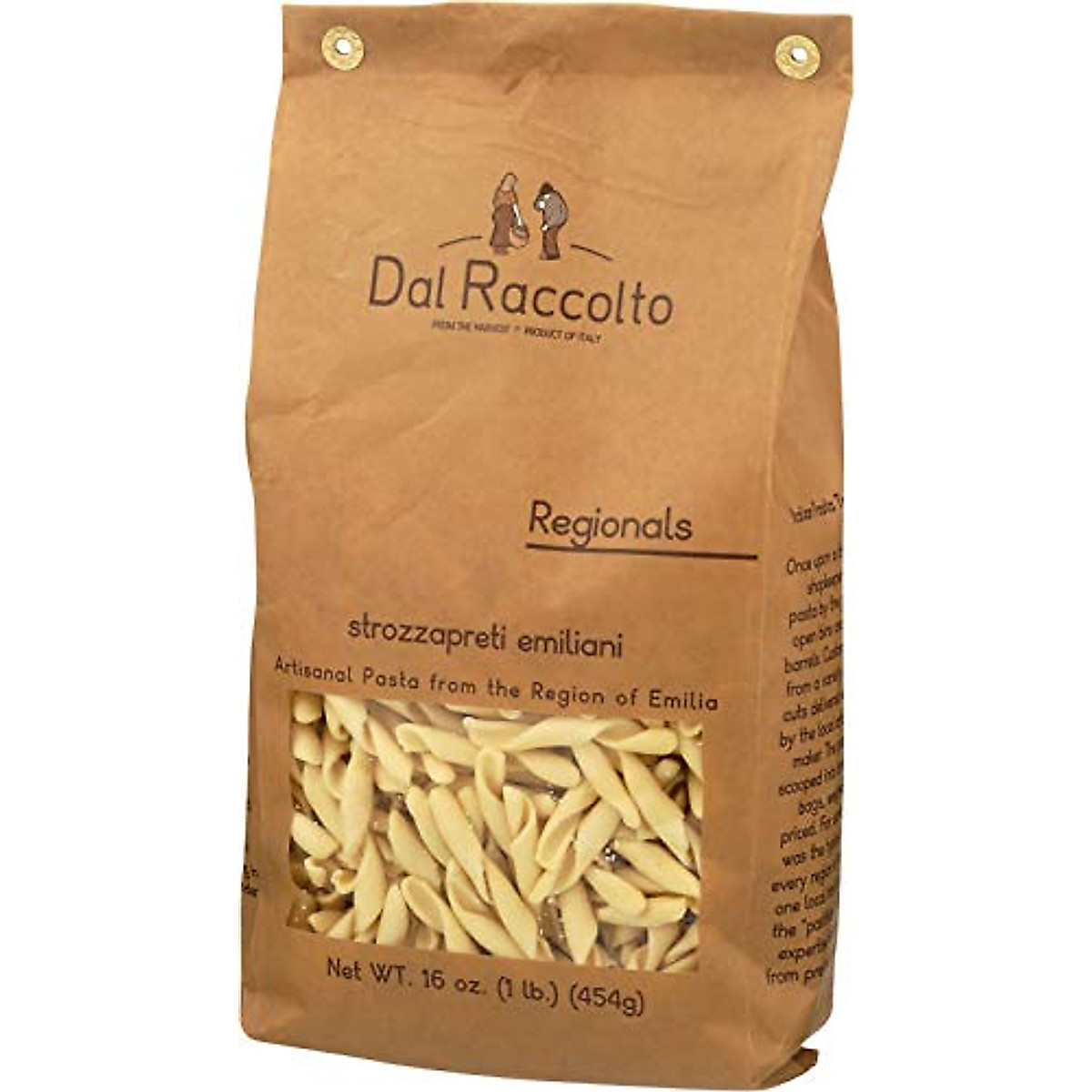 Dal Raccolto Pasta - Strozzapreti Emiliani, 1 lb Bag