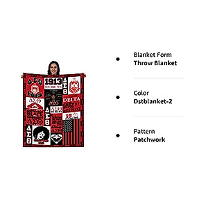 Hunkie Sorority Gifts for Women Sorority Blanket 60''x50'' Positive Throw Blanket Gifts for Women Birthday for Women Sisters -2