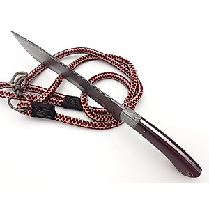 Nooraki-57 Premium Quality Outdoor/Survival/Hunting Knife - Damascus Steel 256 Layers with Genuine Leather Sheath 15 inch Full Tang