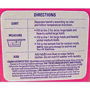 Fab Love Duet Powder Laundry Detergent (2.6 lbs)
