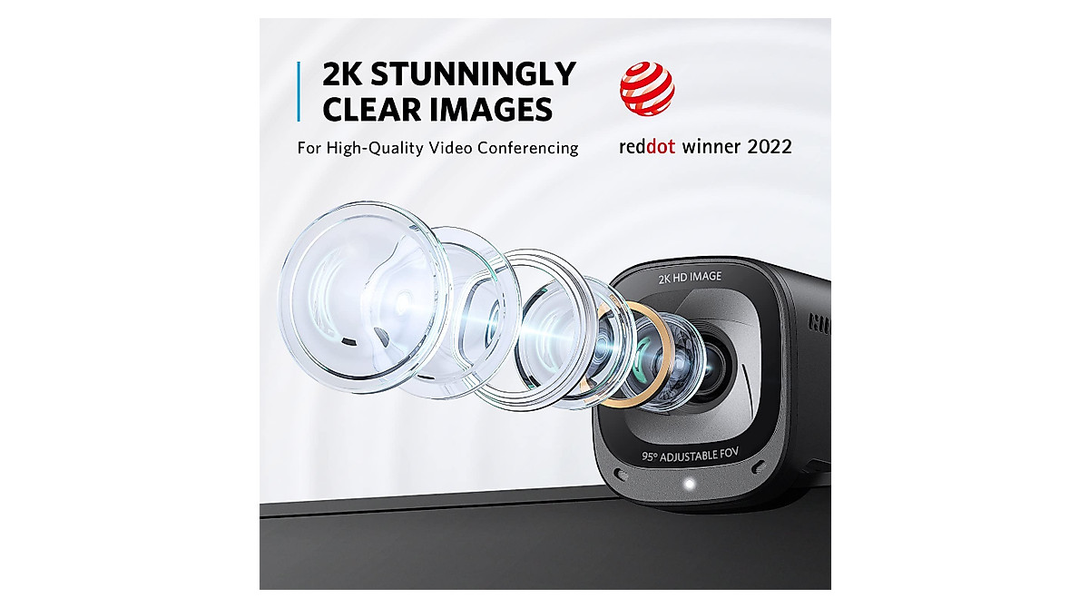 Anker PowerConf C200: 2K Webcam with AI Mics