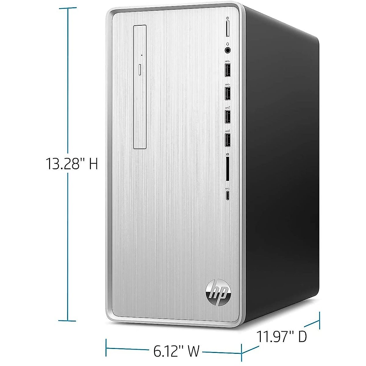 HP 2021 Newest Premium Business Desktop Computer, AMD 6-Core Ryzen 5 4600G(up to 4.2Ghz, Beat i7-9700K), 12GB DDR4 RAM, 256GB SSD+1TB HDD, DVD-RW, WiFi, Bluetooth, HDMI, VGA, Windows 10+AllyFlex MP