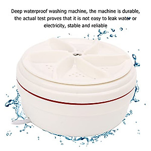 Mini Washing Machine, Portable Ultrasonic Washing Machine, Turbo Washer and Dishwasher Automatic Cycle Cleaning for Home Travel College Camping Personal Laundry