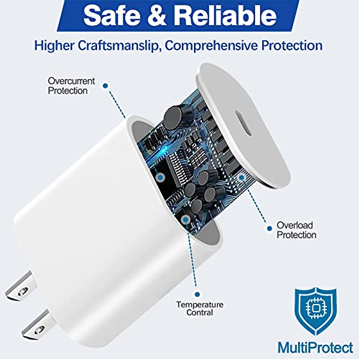 ipremium 25W USB C Power Delivery Charger Type C Wall Adapter, USB C Charger Block for iPhone 14 Pro/14 Pro Max/14 Plus, iPhone 13/13 Pro/ 13 Pro Max, iPhone 12/12 Pro Max