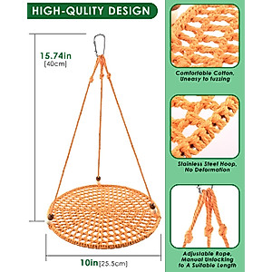 KATUMO Reptile Hammock, Bearded Dragon Hammock Reptile Swing Bed Reptile Lounger Terrarium Hanging Hammock for Bearded Dragon Lizard Snake Gecko Chameleon Parrot Hamster Small Pets