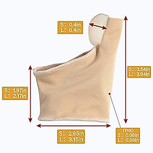 HFXBearArmor Bunion Splint 2PCS, Bunion Corrector for Men and Women Bunion Relief in Hallux Valgus, Toe Spacers for Feet, Hammer Toe Straightener Bunion Pads Day and Night Use - S