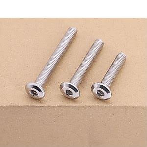 M8-1.25 x 25mm (20 pcs) Hexagon Socket Head Cap Screws, Furniture Screws, Connecting Bolts, 304 Stainless Steel 18/8, Full Thread, Bright Finish, Metric Standard