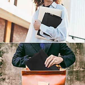 HGWALP Remarkable 2 Sleeve Bag，10.3 inch PU Leather Carrying Case with Pen Holder,Protective Pouch Fits Remarkable 2 Digital Paper/Note Air 10.3/Kindle Scribe 10.2",Will NOT Fit Remarkable 1-BK