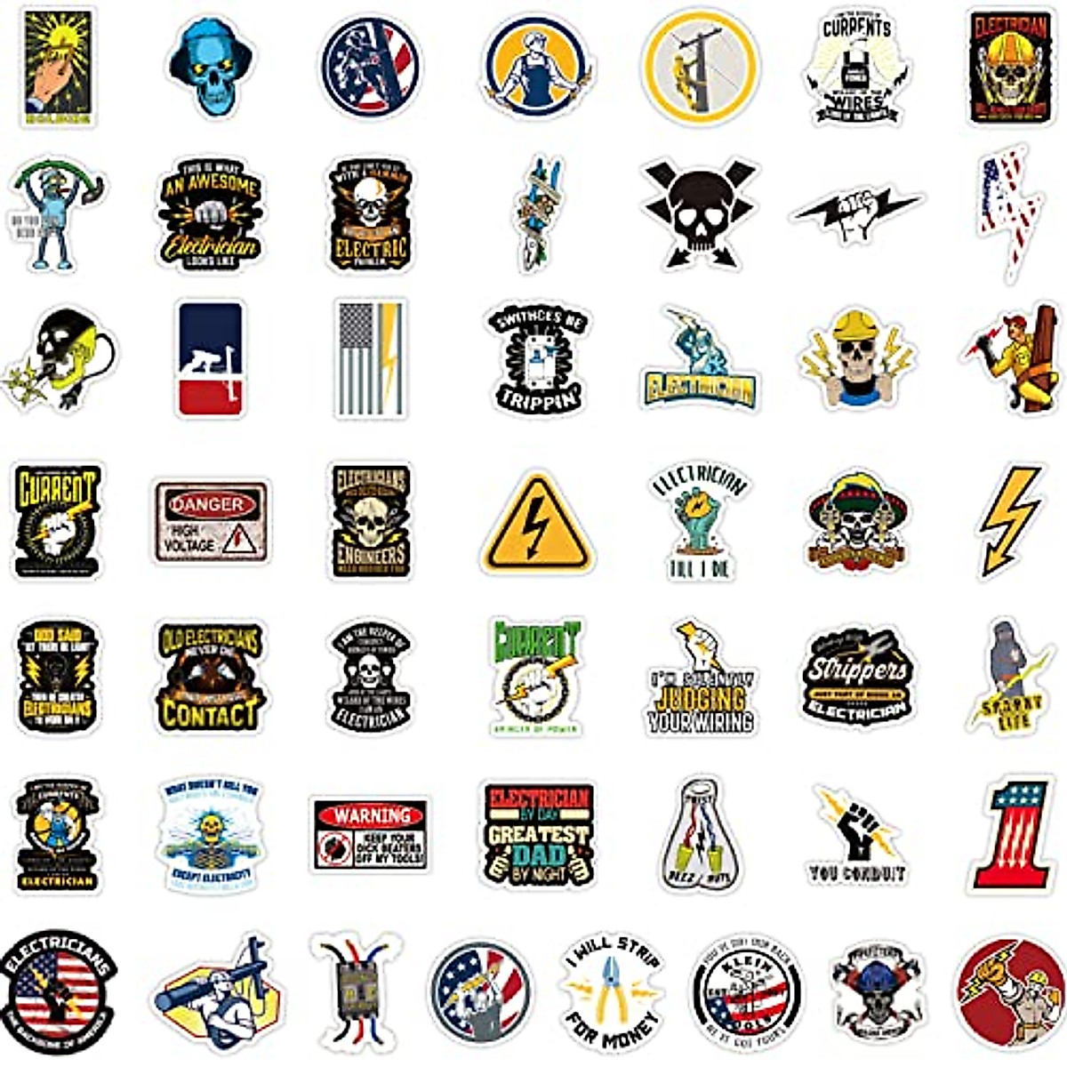 150PCS Hard Hat Stickers,Funny Adults Stickers Union Stickers for Mechanics,Electricians,Oilfield,Construction,Welders,Helmet Decals Stickers for Tool Box,Hood,Water Bottles,Computer,Phones,Car (150)