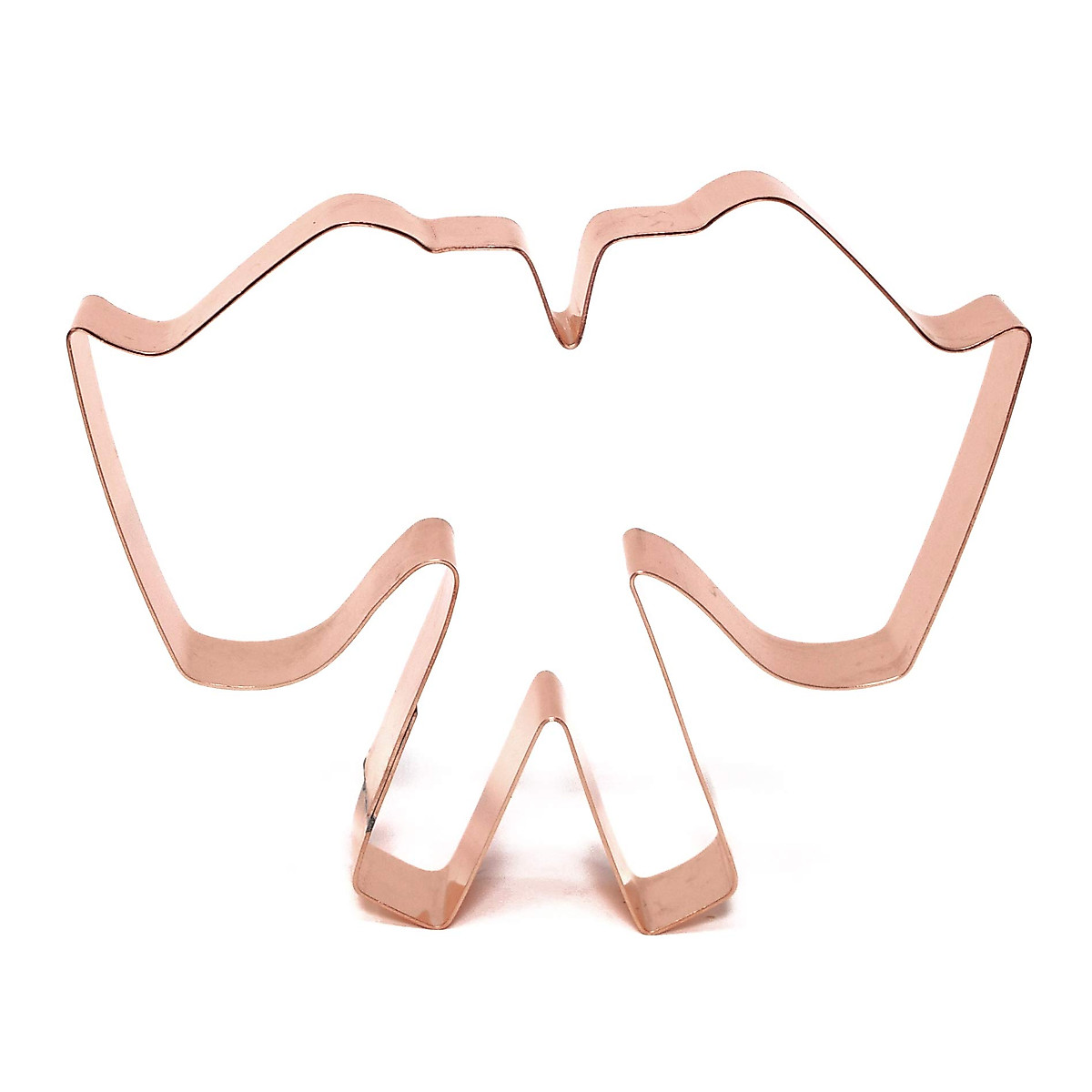 Crossed Finish Line Flags Copper Cookie Cutter