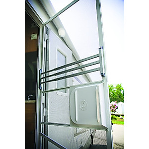 Camco RV Screen Door Push Bar | Adjustable from 20 to 32-inches | Adds Strength and Stability to RV Screen Door | (43977)