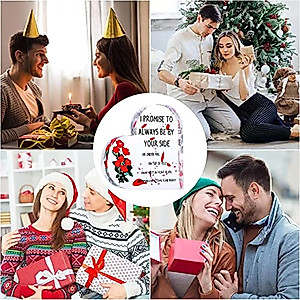 Acrylic Heart Gift for Lover Romantic Plaque Inspirational Quotes Gift for Wedding Birthday Anniversary Table Decoration (love)