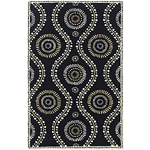 Martha Stewart Collection by SAFAVIEH 8' x 10' Francesca MSR4532A Handmade Ogee Dot Wool Living Room Dining Bedroom Area Rug