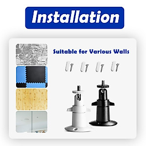 Annrybor Wall Mount 1/4 Screw Mini Bracket for HTC Vive/Valve Index/Vive PRO Base Station, Universal Metal Wall Mount Bracket for VR Rift Sensor