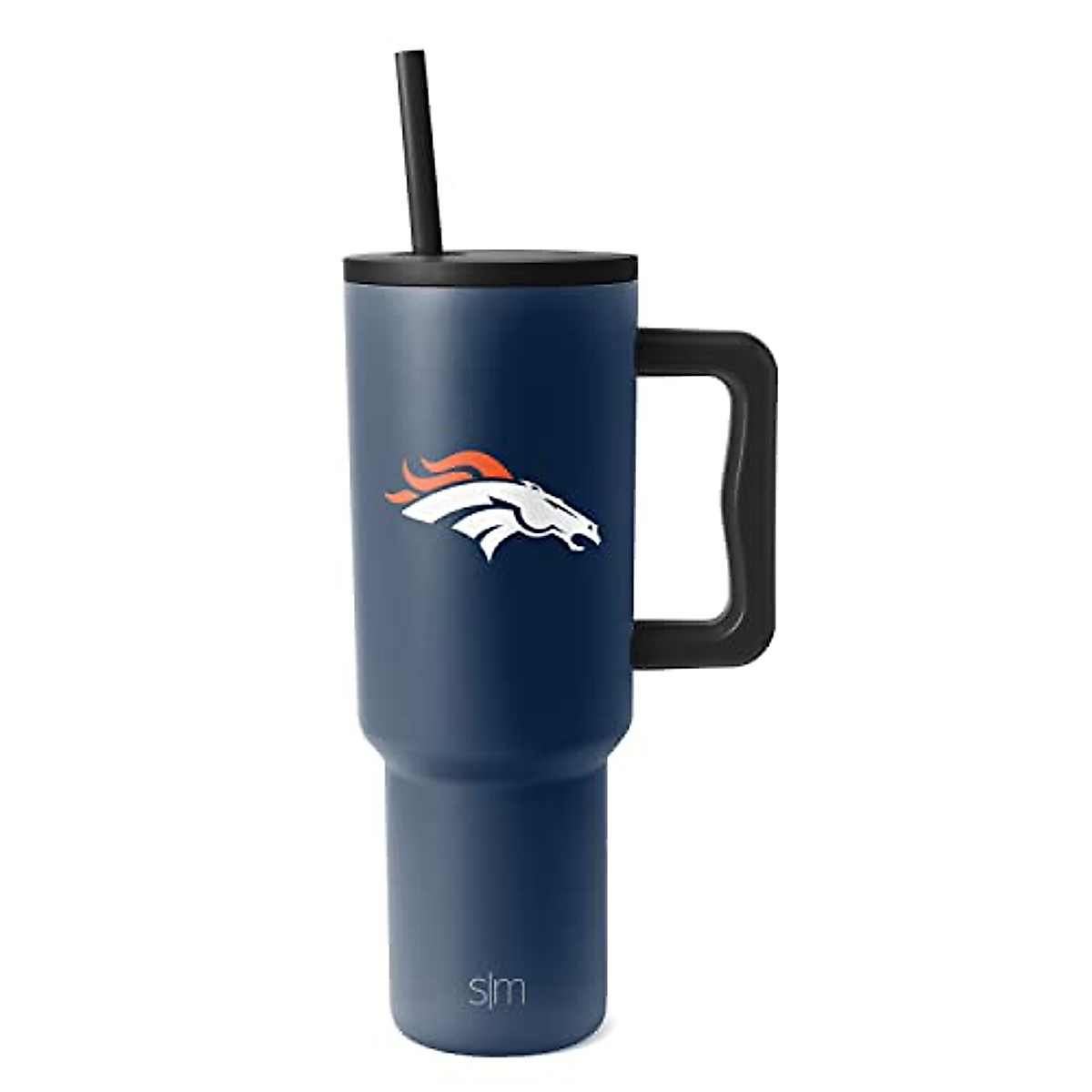 Simple Modern Officially Licensed NFL 40oz Tumbler with Handle and Straw Lid | Football Thermos Gifts for Men, Women, Christmas | Trek Collection | Denver Broncos