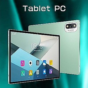 High Configuration 10.1inch Tablet, 4+32G Ultra-Thin HD Display (2.4G/5G WiFi, 256G), Android Tablet, Learning Game Video Office Tablet, Dual SIM Communication,Gift for Family