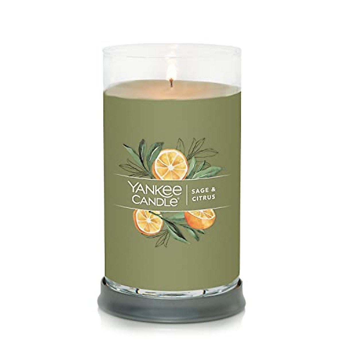 Yankee Candle Sage & Citrus Signature Medium Pillar Candle, 14.25oz