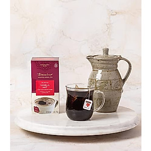 Teeccino Vanilla Nut Herbal Tea - Rich & Roasted Herbal Tea That’s Caffeine Free & Prebiotic for Natural Energy, 25 Tea Bags