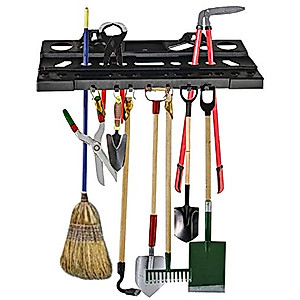 Home-X - Wall Mount Multi Tool Storage Organizer Rack | Perfect for Garage, Shop or Shed