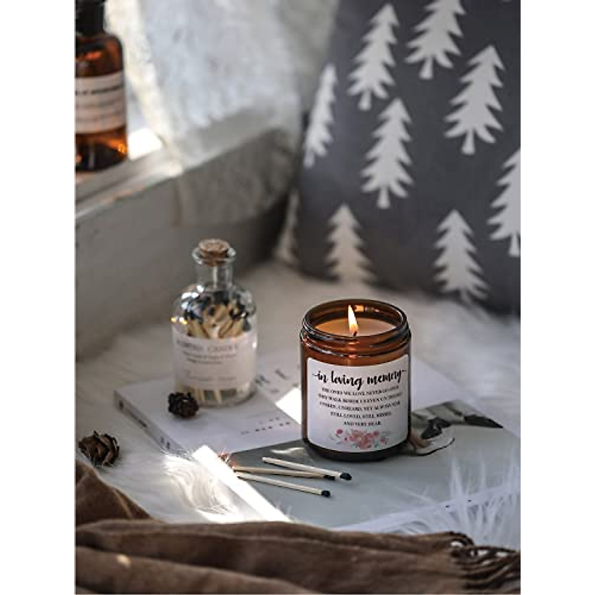 Condolence Gifts Candle for Loss of Loved One - Funeral, Bereavement or Miscarriage, Sympathy Gifts, Remembrance Memorial Candle Gift for Deceased