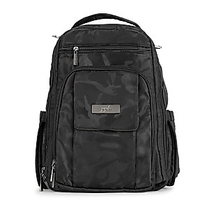 JuJuBe | Be Right Back Baby Diaper Bag Backpack - Travel Backpack for Women - Machine Washable | Camo Black