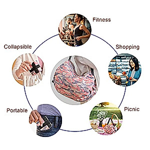 Plumeria Rubra Two Pieces Foldable Shopping Bag Portable Large Capacity Reusable Grocery Bag Daily Commuting Picnic Camping Storage Bag