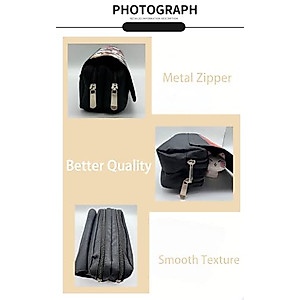 Pencil Case Genshin Impact Big Capacity Pencil Pouch，kawaii Large Storage High Capacity Bag for with Zipper Office College School Durable Pen Carrying Case （Venti）