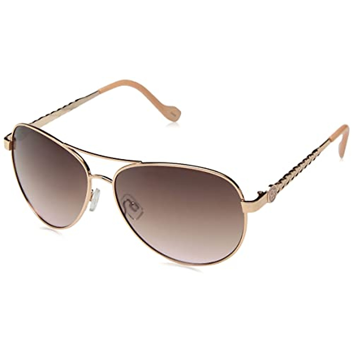 Jessica Simpson Women's J5702 Elegant Metal Aviator Pilot Sunglasses with UV400 Protection- Glamorous Lightweight Sunglasses for Women, 61mm