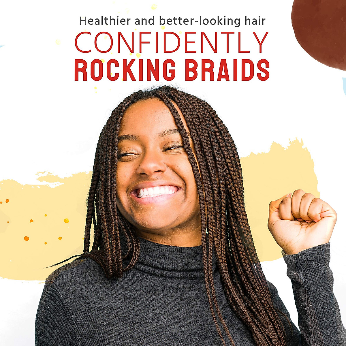 Glammed naturally oil - Braid Oil, Braid Oil for Itchy Scalp and Dry Scalp, Braid Care Oil for Dandruff, Lice and Thinning Edges, 2 Oz