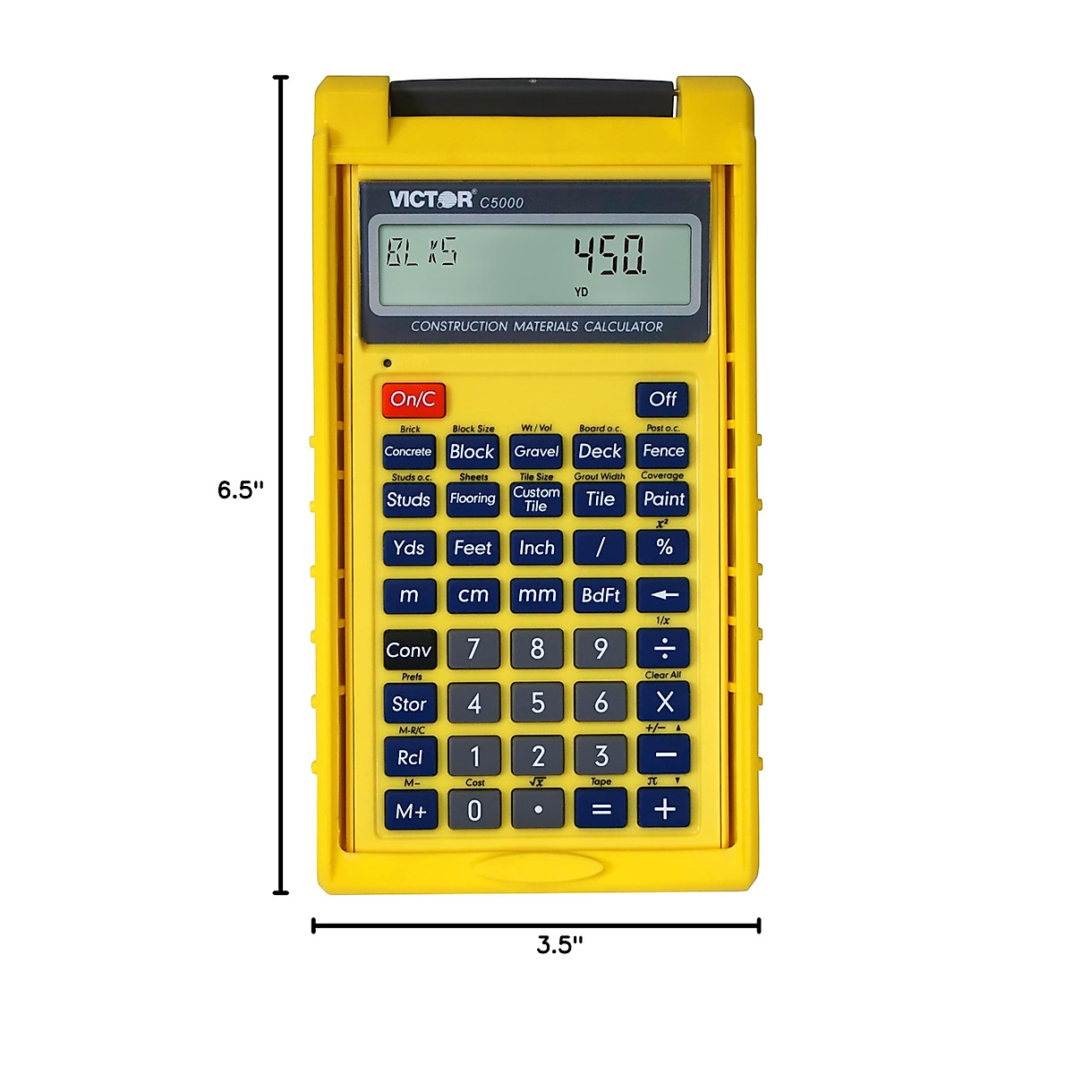 Victor C5000 Advanced Construction Calculator with Protective Case