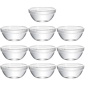 HANABASS 10pcs Bozai Cake Mold small pinch prep bowls ice cream bowls dessert serving bowls custard cups clear bowls serving dishes soy sauce dishes mini prep bowls dipping dish jelly Glass