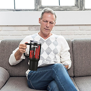 NIAXAUYT Retired Firefighter Gifts for Men Women, Retired Fireman Stainless Steel Tumbler Cup 40 oz, Retirement Birthday Gifts for Fireman, Being A Retired Firefighter is An Honor Insulated Mug