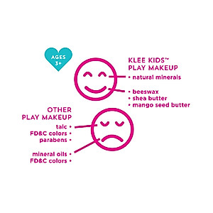 Klee Naturals Luna Star Naturals Klee Kids 4 PC Makeup Up Kits with Compacts (Enchanted Fairy)