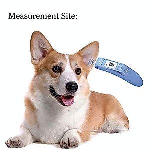 MINDPET-MED Fast Clinical Pet Thermometer for Dogs, Cats, Animals with 3 Switchable Modes (Body, Object Surface Temp,Room), Body Modes accurately Measures pet Ear Temperature, C/F Switchable