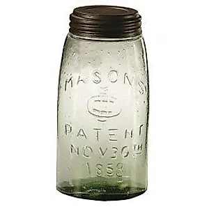 1 X Mason Fruit Jar - Quart Quart