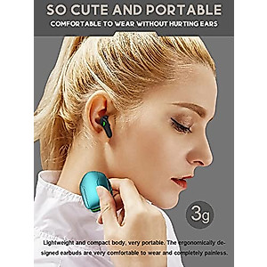 ZBC Wireless Earbuds Bluetooth Headphones Environmental Noise Cancellation Ear Buds 4-Mic Clear Calls 30H Playtime Deep Bass IPX6 Waterproof Sports Earphones & in-Ear Headsets for iPhone Android